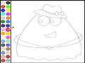 Coloring Lady Pou - Coloring Pages